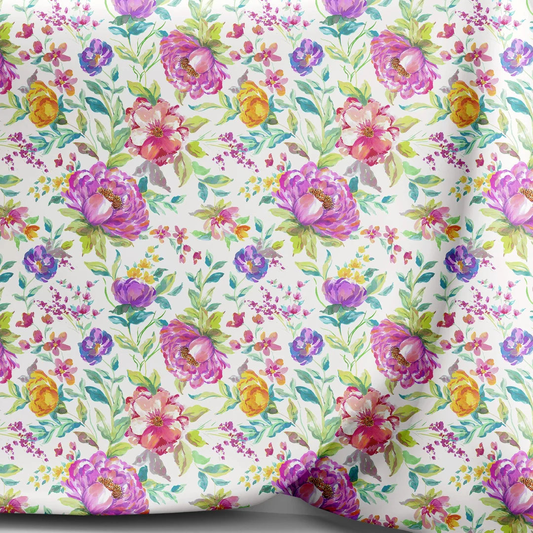 Floret Abloom in White - Pre-Order– The Telarie Fabric Store